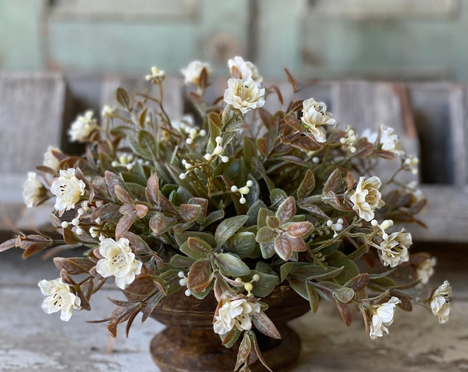 Autumn Rosette Half Sphere Faux Greenery Floral for Arrangements ...