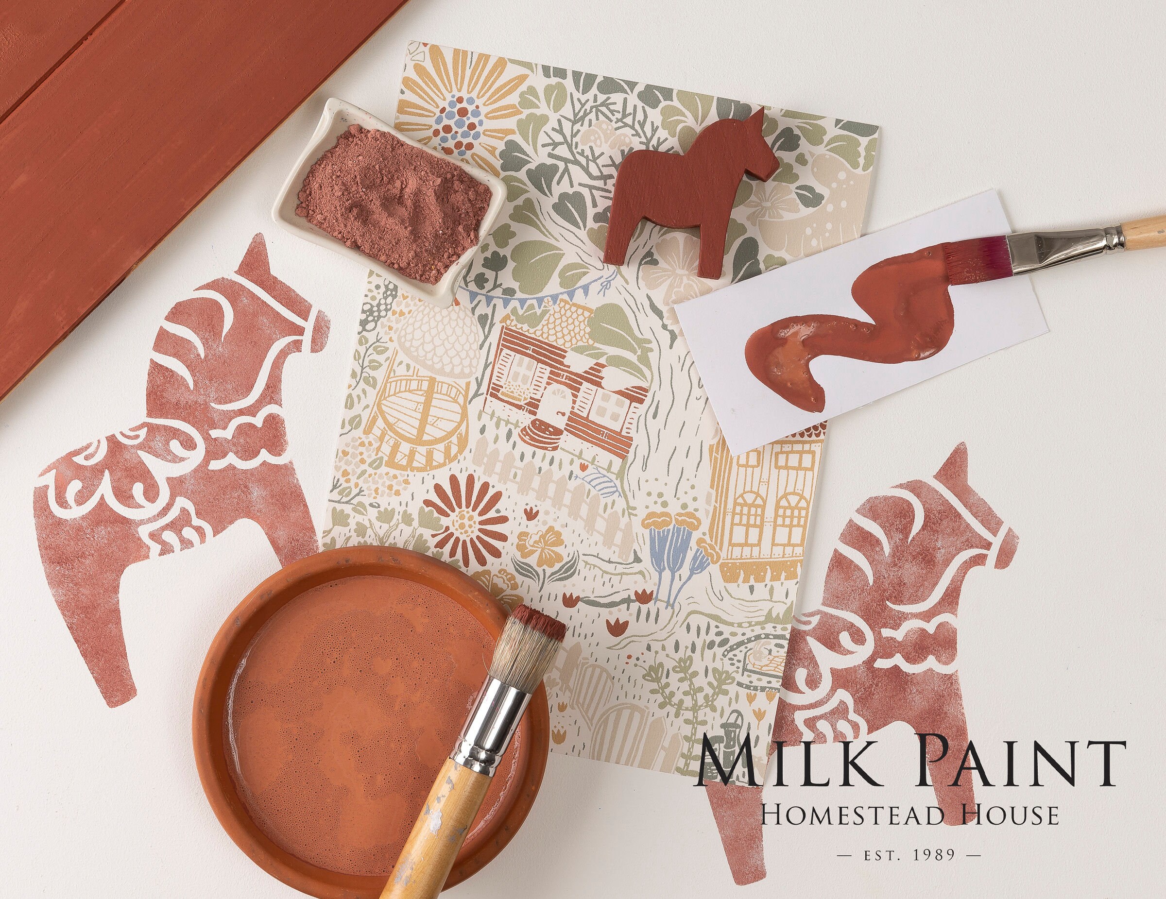 Dala Red Milk Paint by Homestead House Quart or Tester You Choose - Etsy