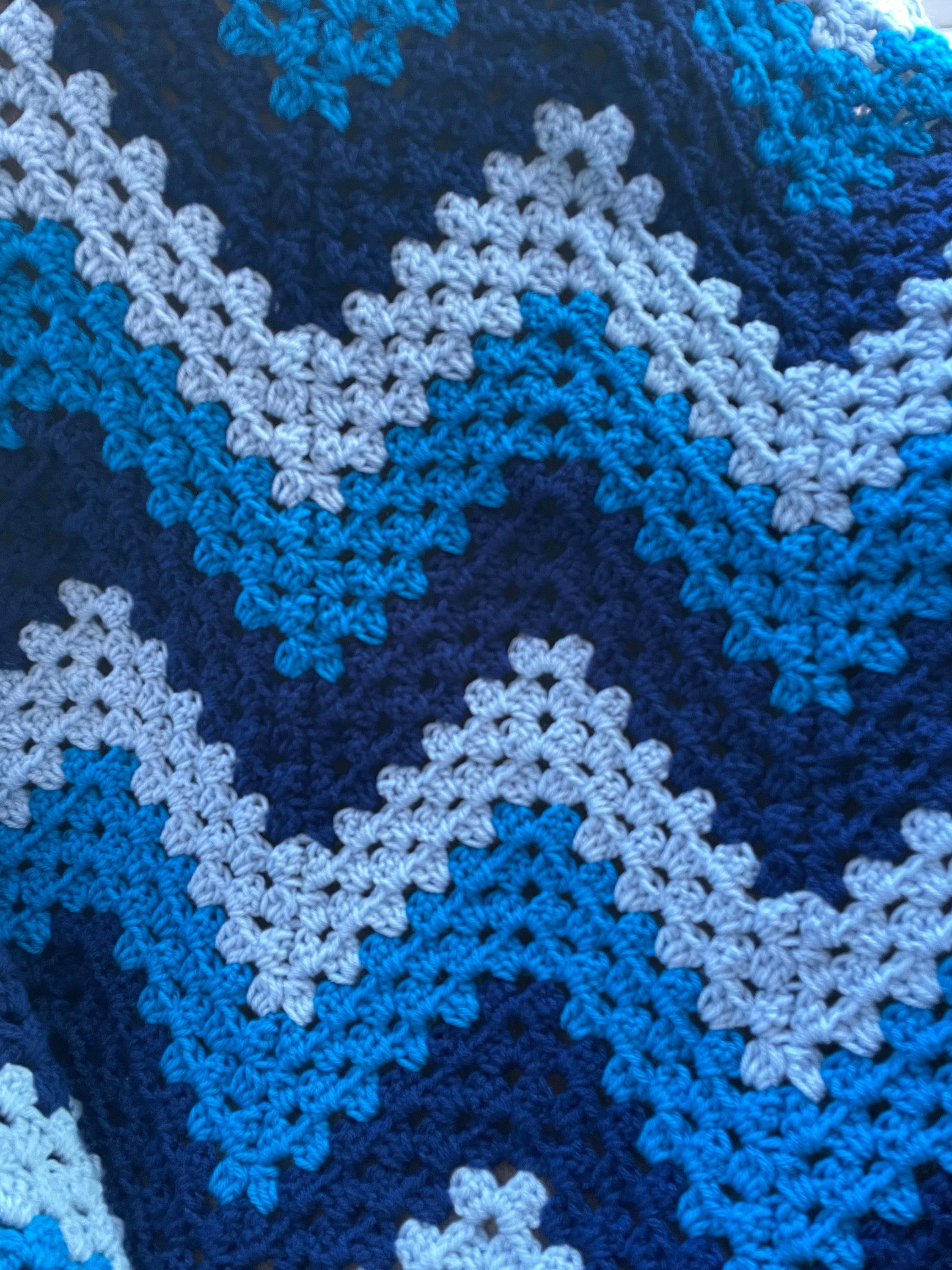 EASY Chevron Granny Square Throw - Etsy