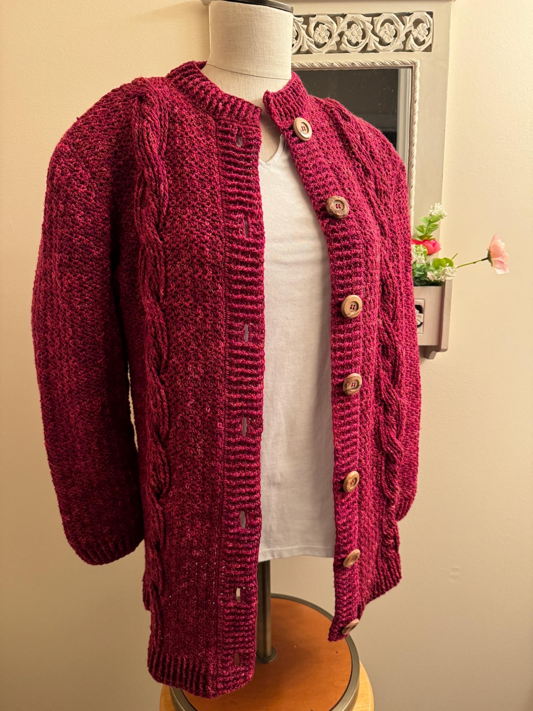 Colossae Cabled Cardigan - Etsy