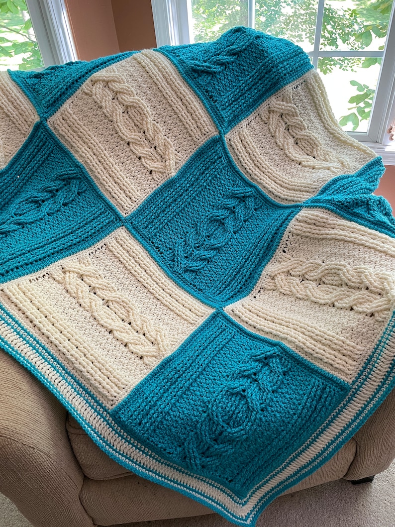 Cable Love Throw - Etsy