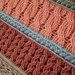 Colorful Cables Throw - Etsy