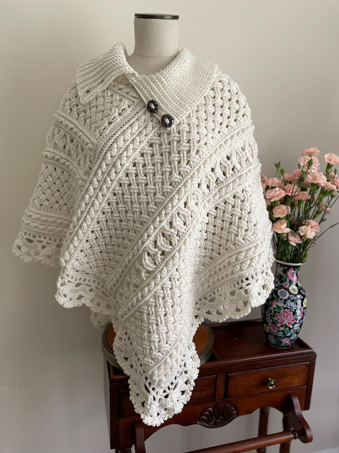 Inishmann Poncho - Etsy
