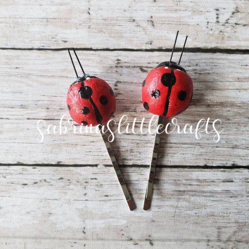 Ladybug Hair Clip - Etsy