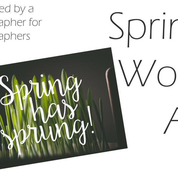 Spring Word Art - Etsy