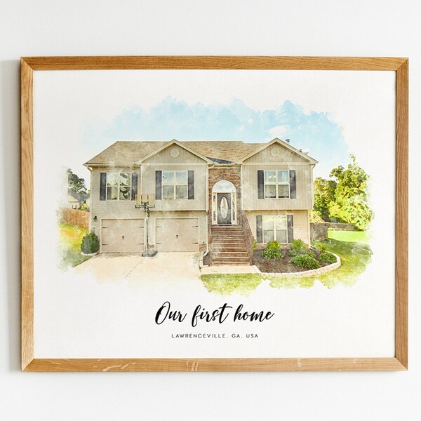 Custom House Portrait - Etsy