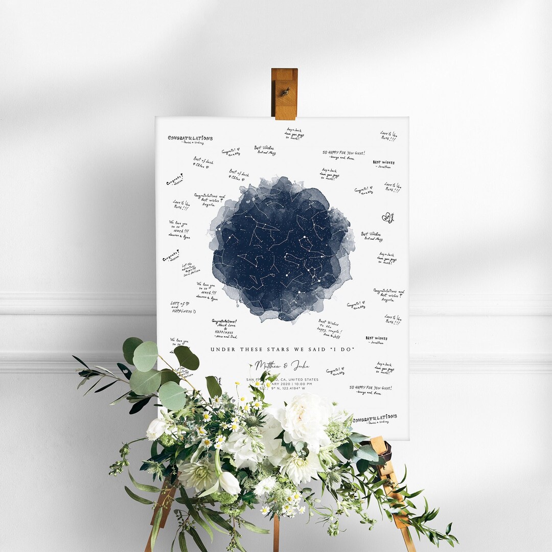 Sky When We Get Married Personalized Wedding Guestbook - Etsy