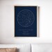 Custom Star Map of the Night We Met When All Began Anniversary Couple ...