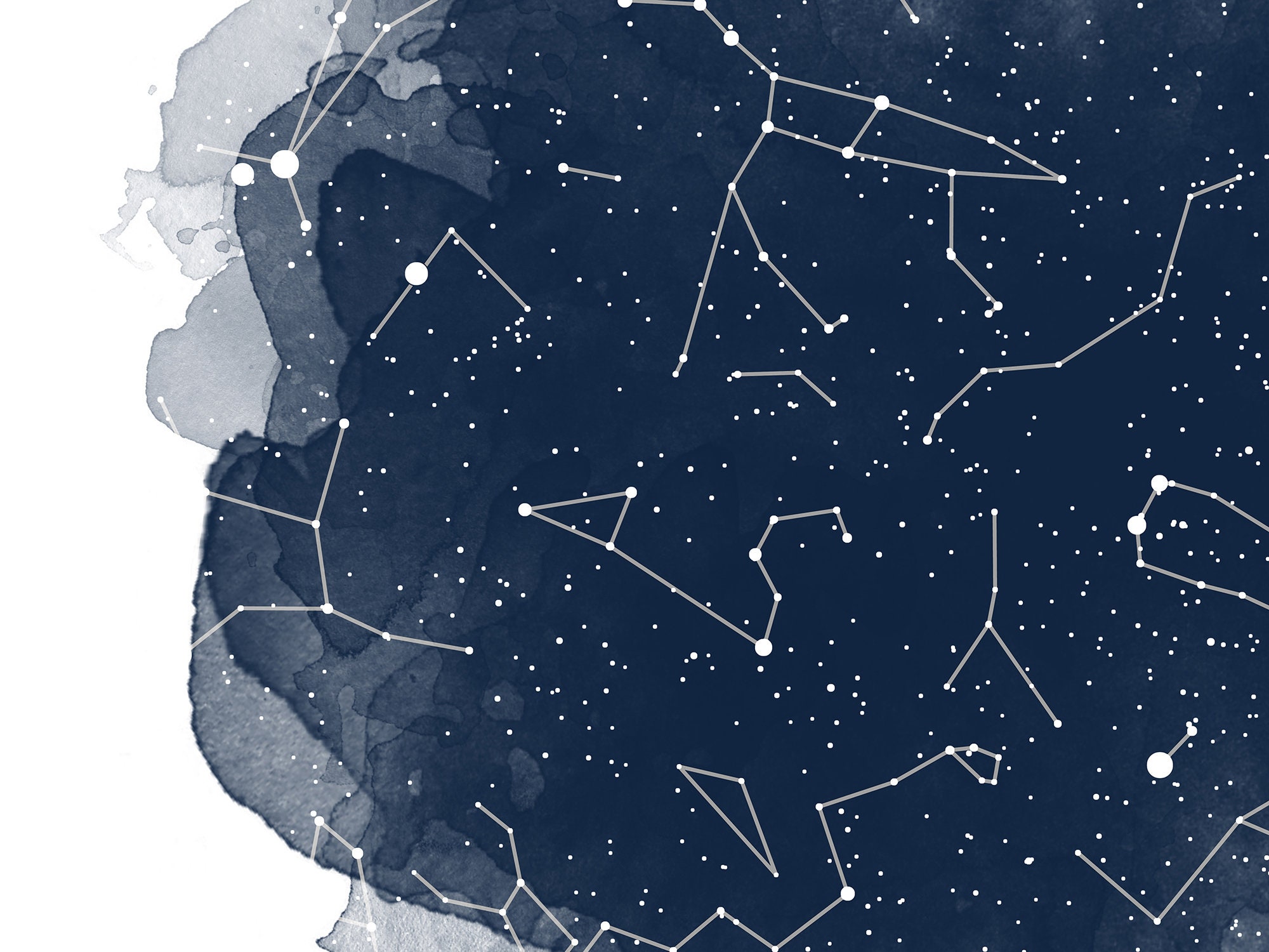 Custom Night Sky Star Map Constellation Chart by Date - Etsy