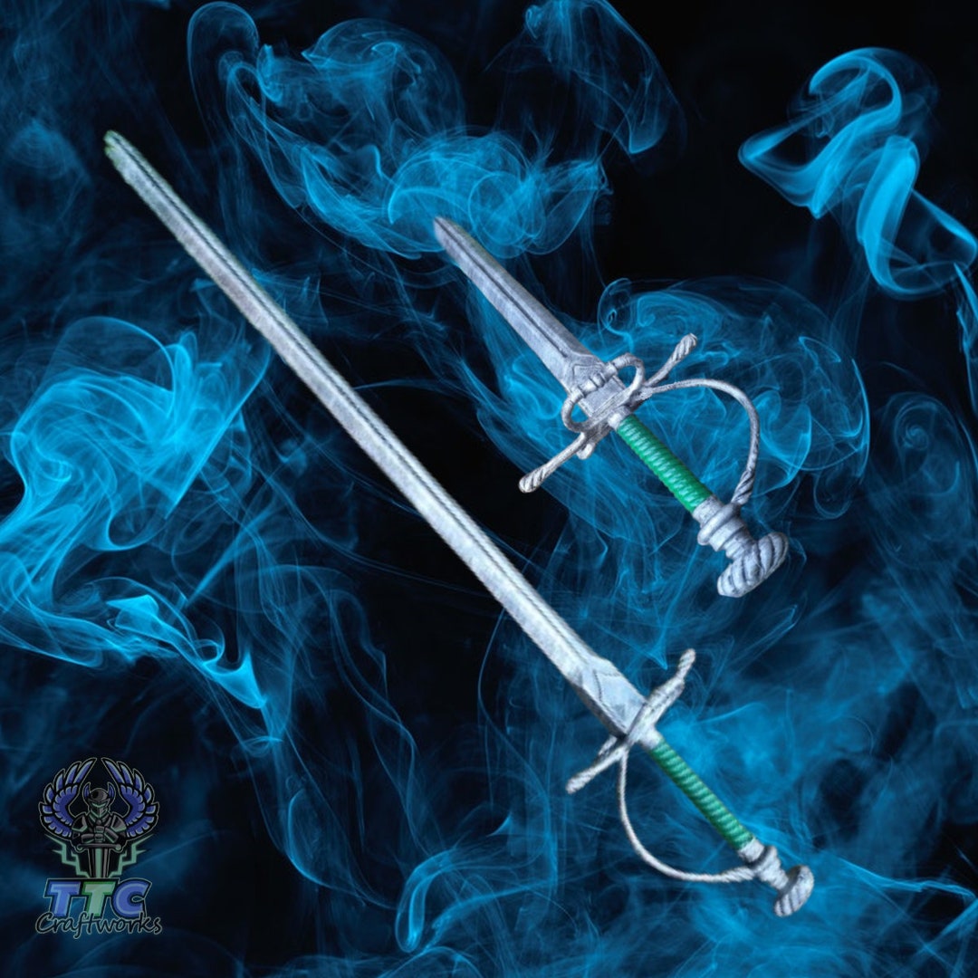 LARP Rapier Sword & Dagger Set | Realistic Movie Prop | Replica Sword ...
