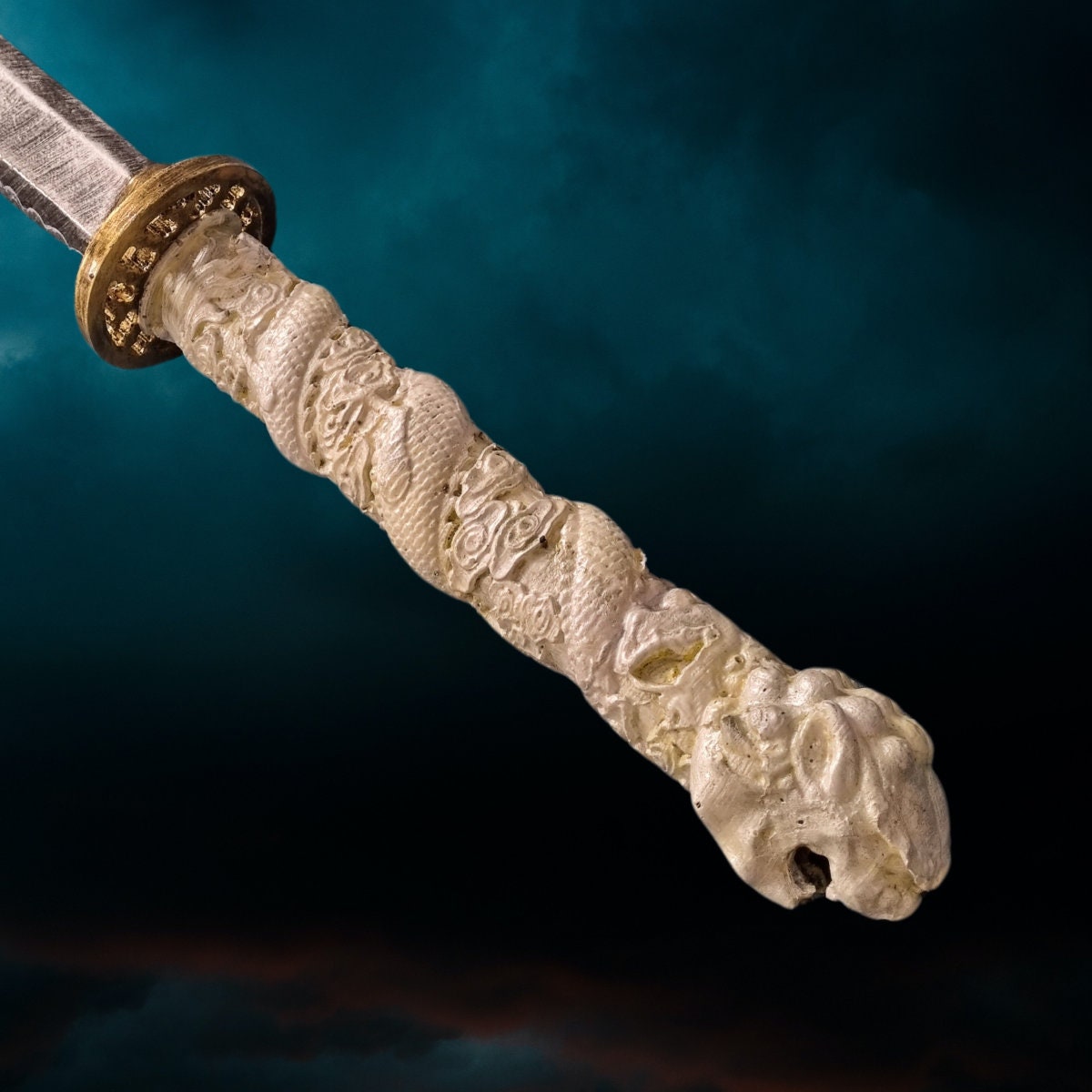 LARP Connor Mccleod Highlander Dragon Head Replica Katana | Movie Prop ...