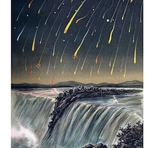 Night the Stars Fell at Niagara Falls | Leonid Meteor Shower of 1833 ...