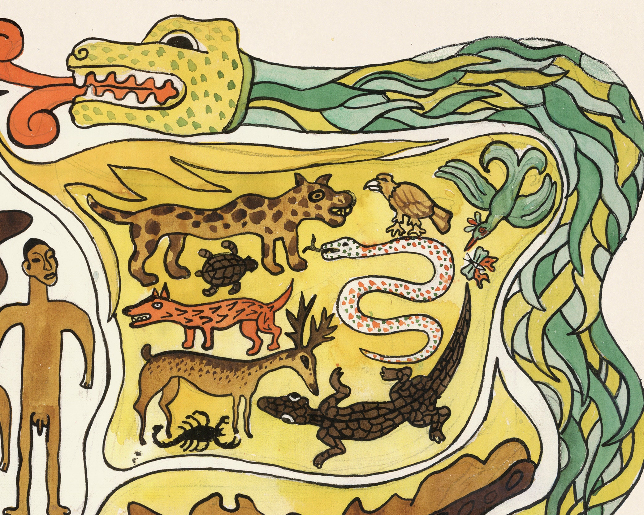 Creation Painting Diego Rivera Quiché Indians Mexican - Etsy