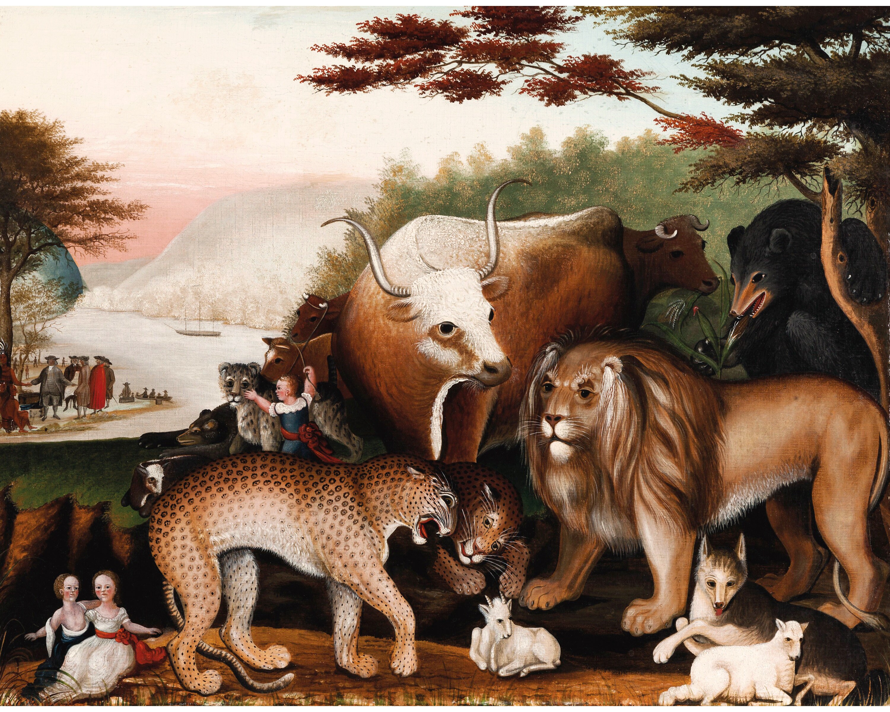 Vintage Animal Art Peaceable Kingdom by Edward Hicks - Etsy