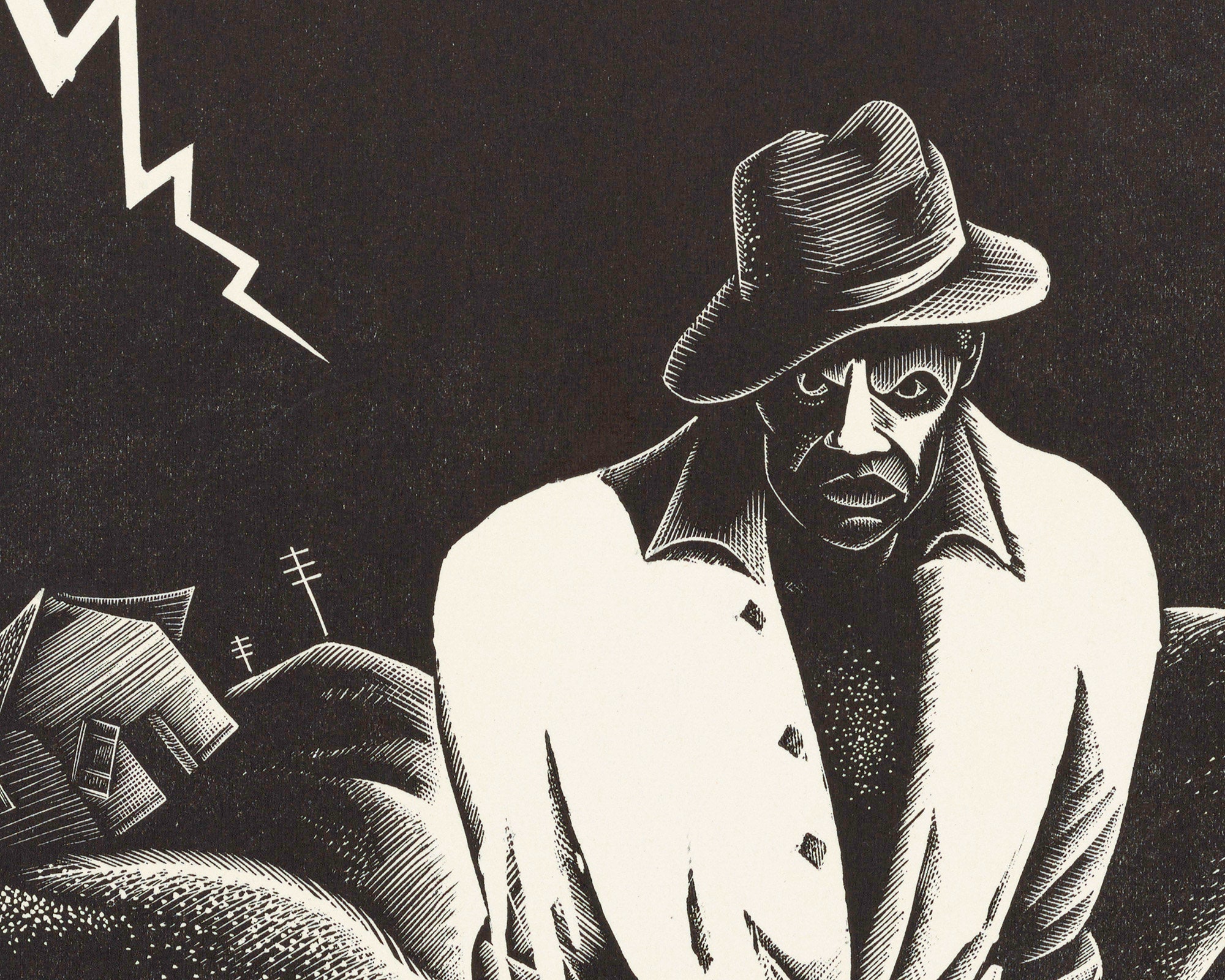 John Henry Art Print: Vintage Woodcut, African American Folklore - Etsy 日本