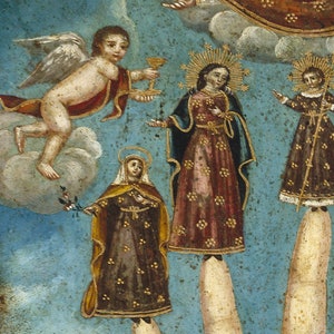 All Powerful Hand Art | the Five Persons Print | Mexican Folk Art Wall ...