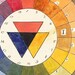 Vintage British Color Chart | Color Wheel Art Print | Primary Colors ...