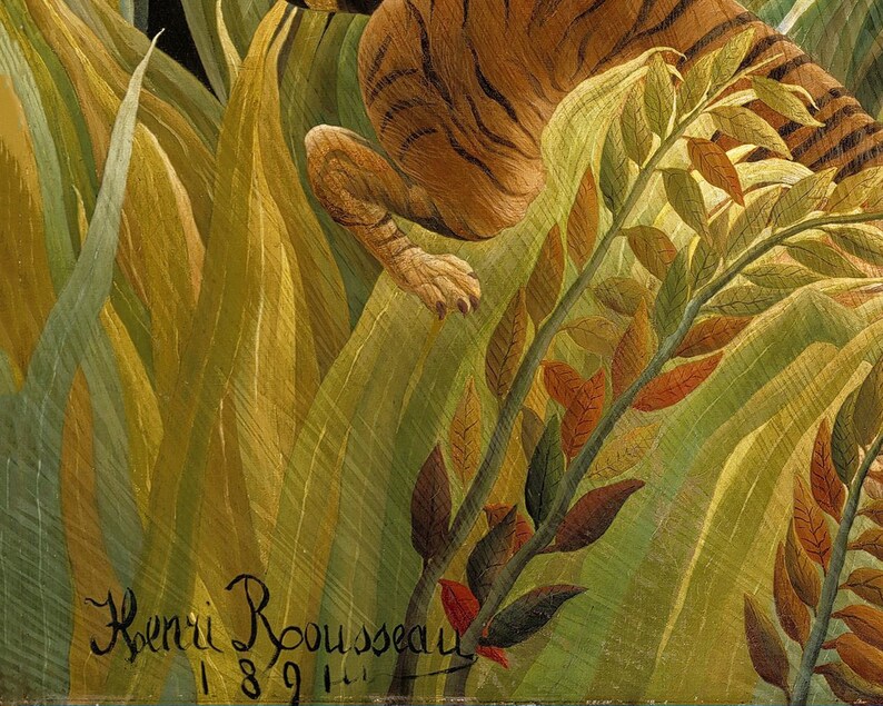 Henri Rousseau Tiger Art Print: Jungle Safari Wall Decor - Etsy