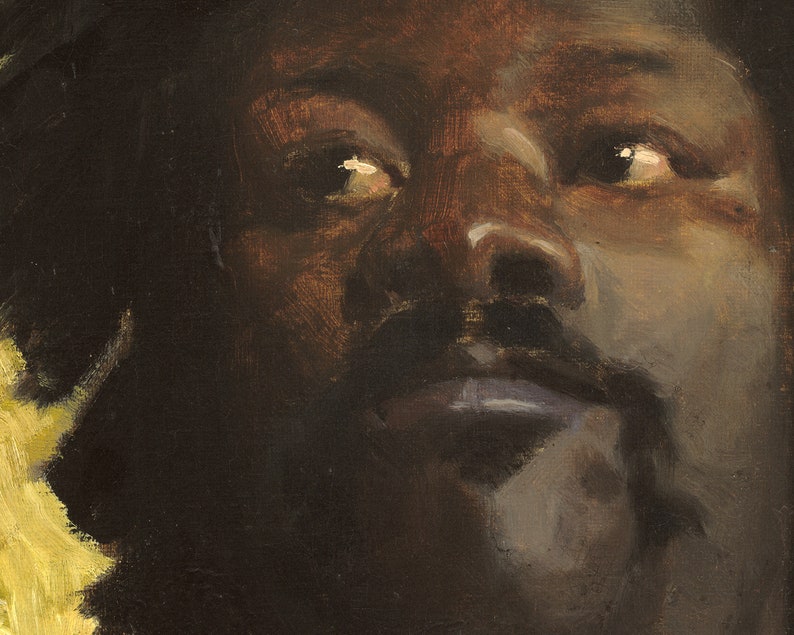 A Chief of Abyssinia Henri Regnault Potraiture Wall Art - Etsy