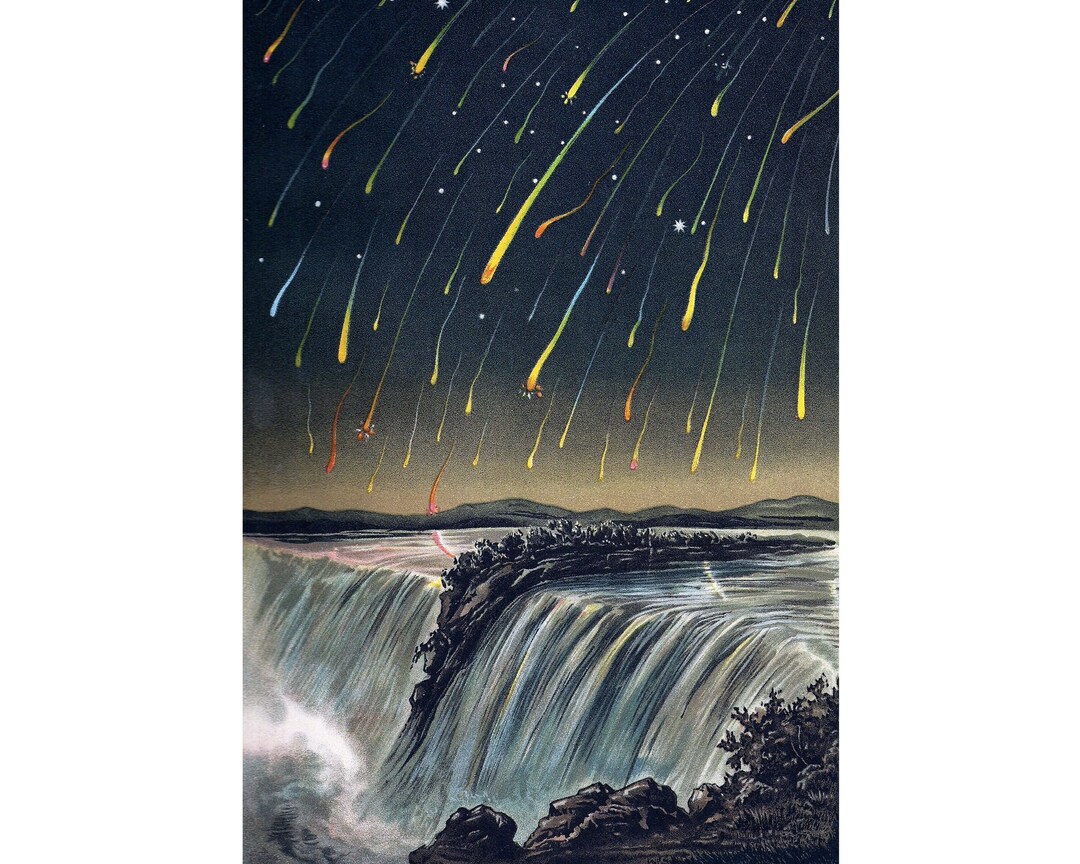 Night the Stars Fell at Niagara Falls | Leonid Meteor Shower of 1833 ...