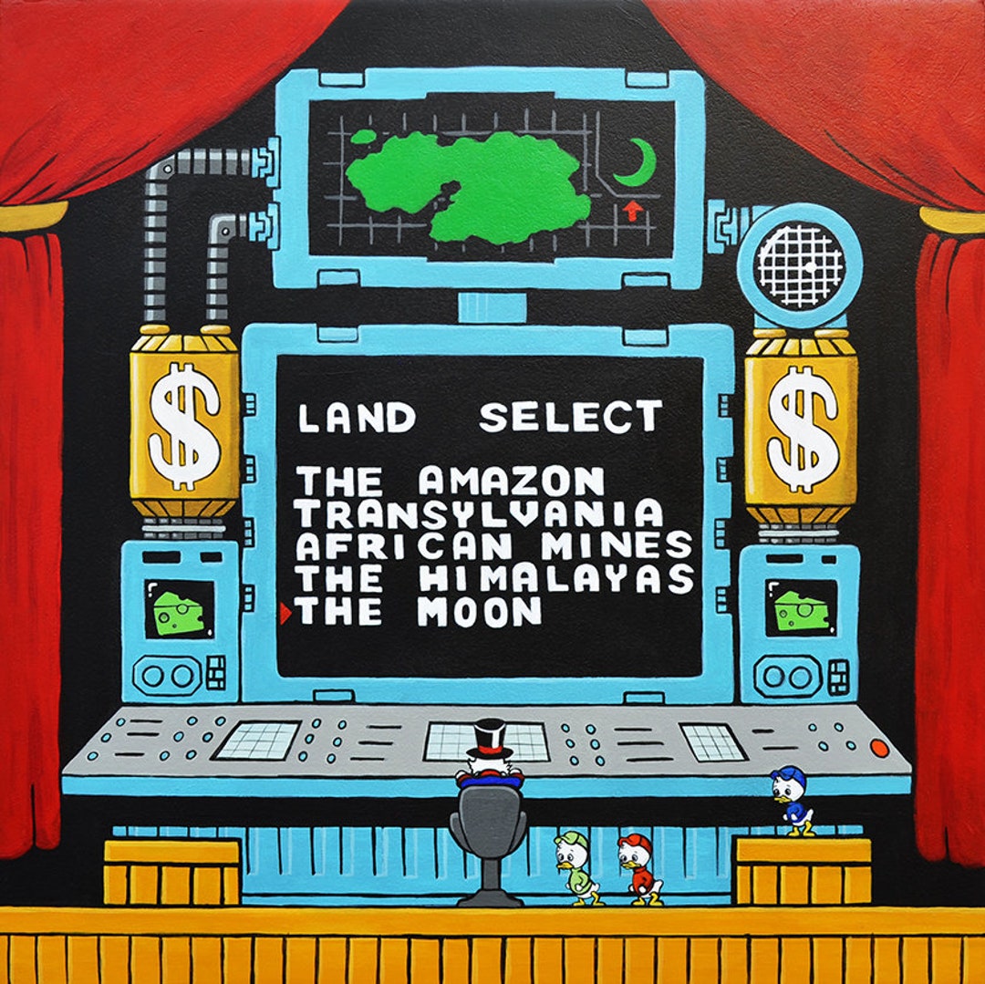 Stage Select - Ducktales Tribute Print - Etsy