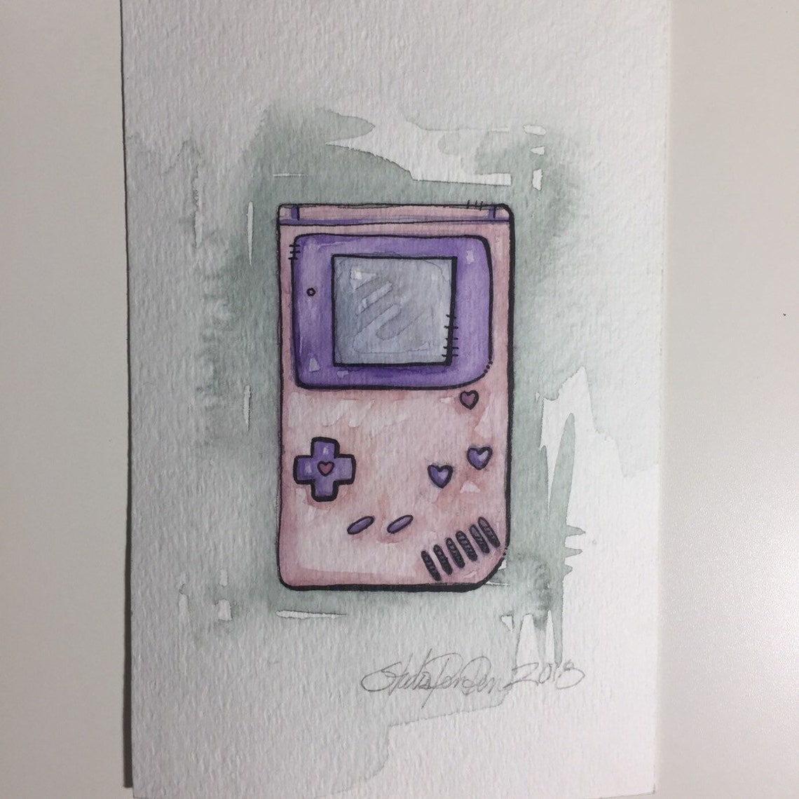 Retro Video Game Controllers original Hand Painted | Etsy