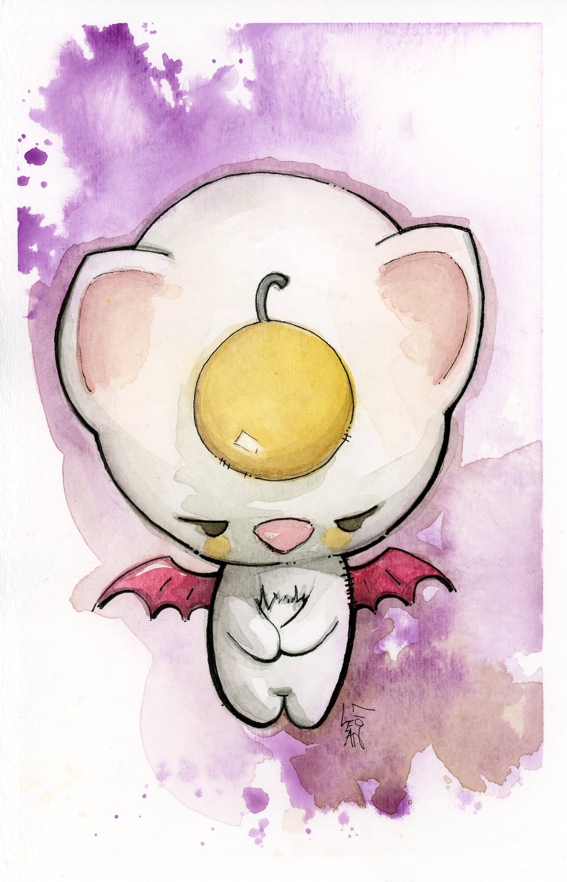 Mog Limited Edition Archival Watercolor Tribute Print | Etsy