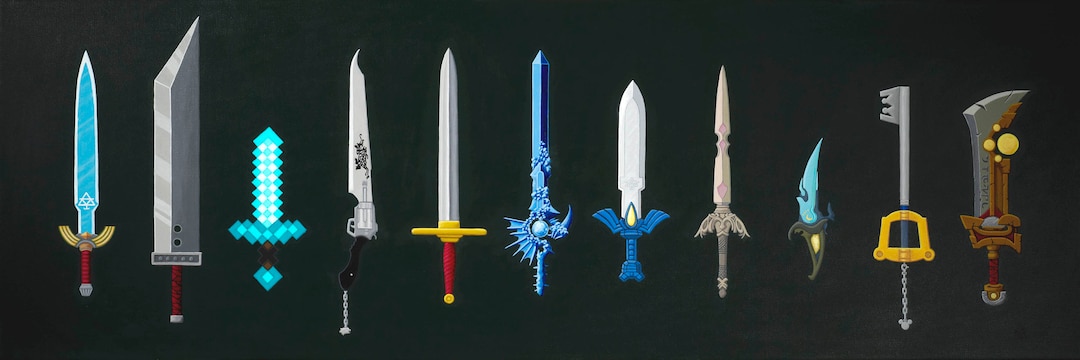 Heroes or Villains Swords Limited Edition Archival Print - Etsy