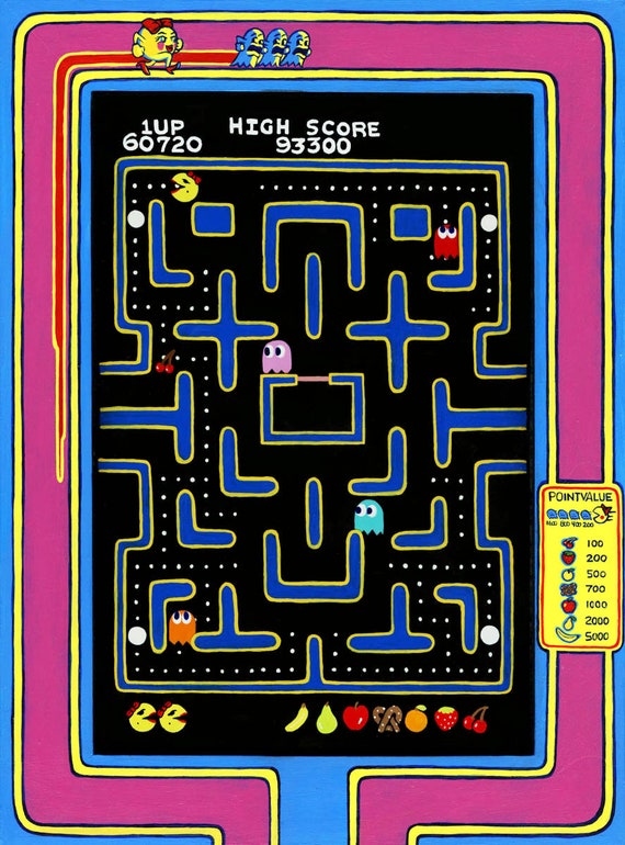 Ms. Pac-man Limited Edition Print - Etsy