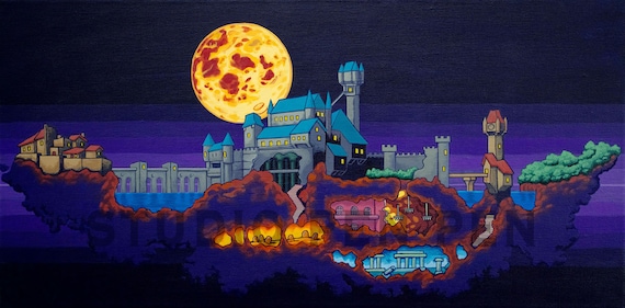 Dracula X World Map Limited Edition Print - Etsy