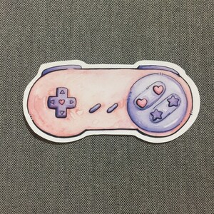 Video Game Controller Weatherproof Vinyl Sticker: Tribute SNES N64 ...