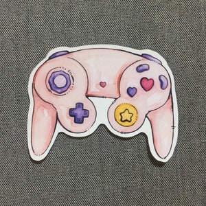 Video Game Controller Weatherproof Vinyl Sticker: Tribute SNES N64 ...