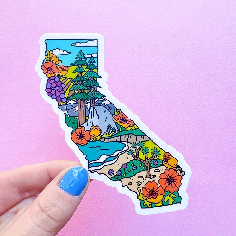 California Stickers - Etsy