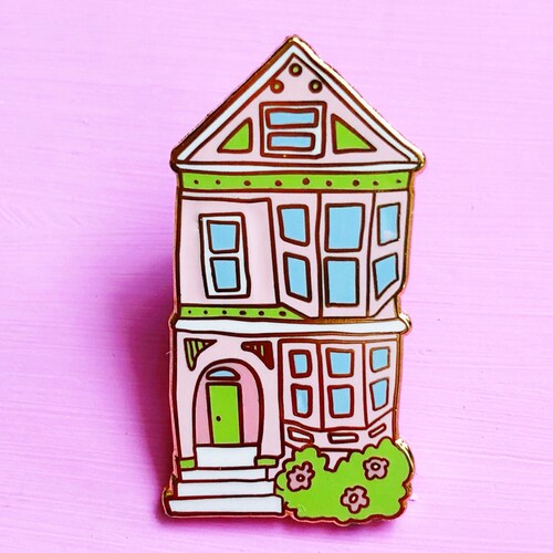 San Francisco Pin / SF California Pin / SF City Pin / Painted - Etsy
