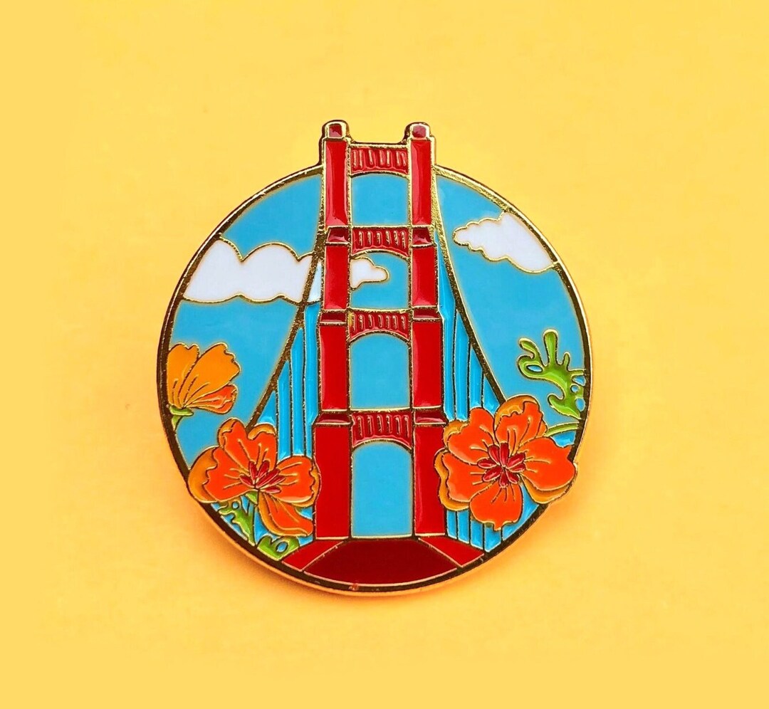 San Francisco Pin / SF California Pin / Golden Gate Bridge / San ...