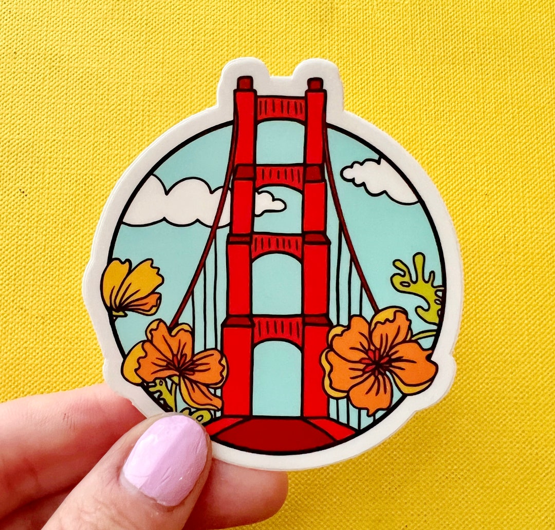 San Francisco Vinyl Sticker / SF California Sticker / Golden - Etsy