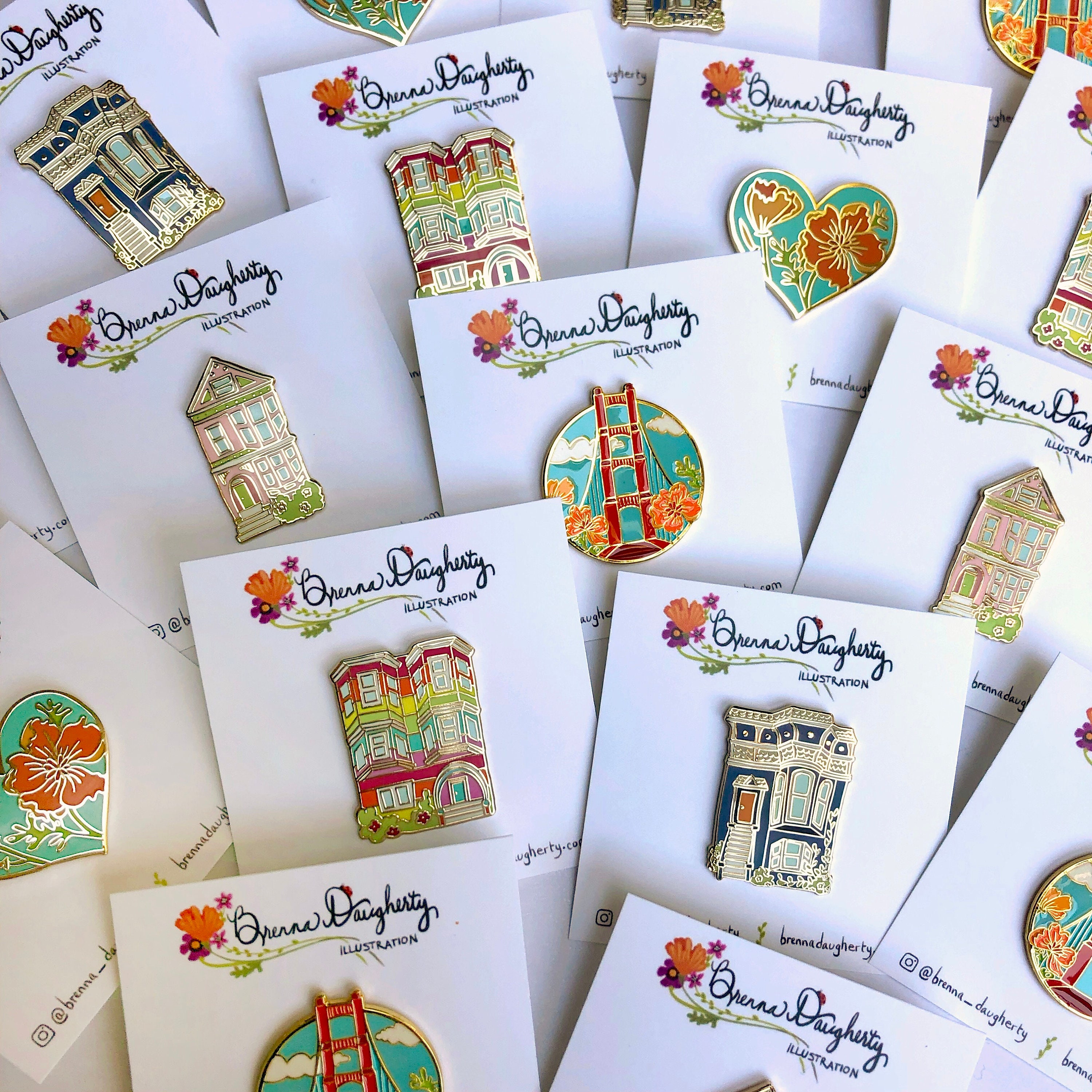 Hard Enamel Pin 3-pack You Choose San Francisco SF Pin / - Etsy