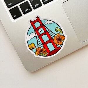 San Francisco Vinyl Sticker / SF California Sticker / Golden Gate ...