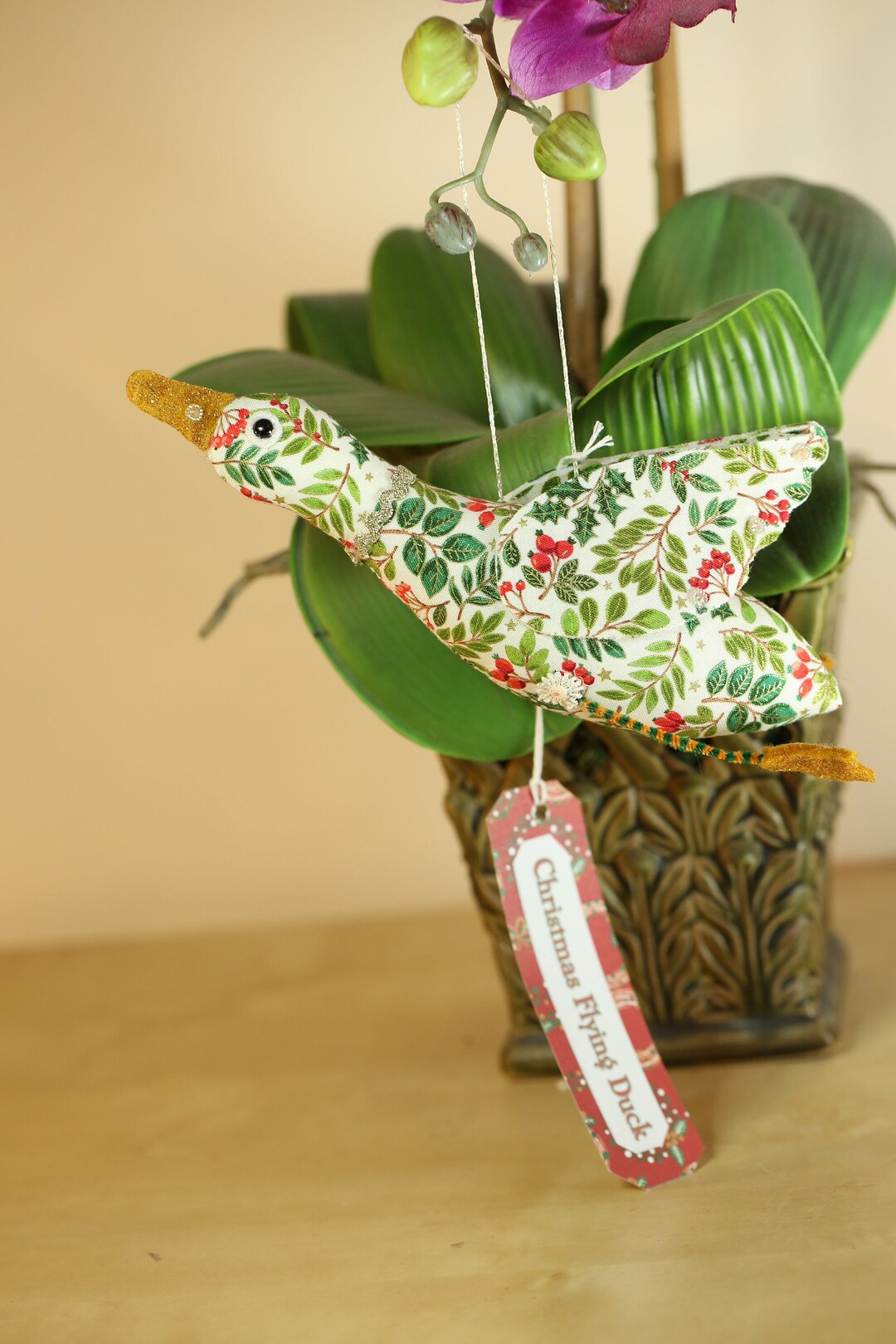 Duck Flying Christmas Tree Decor, Wildlife Christmas - Etsy