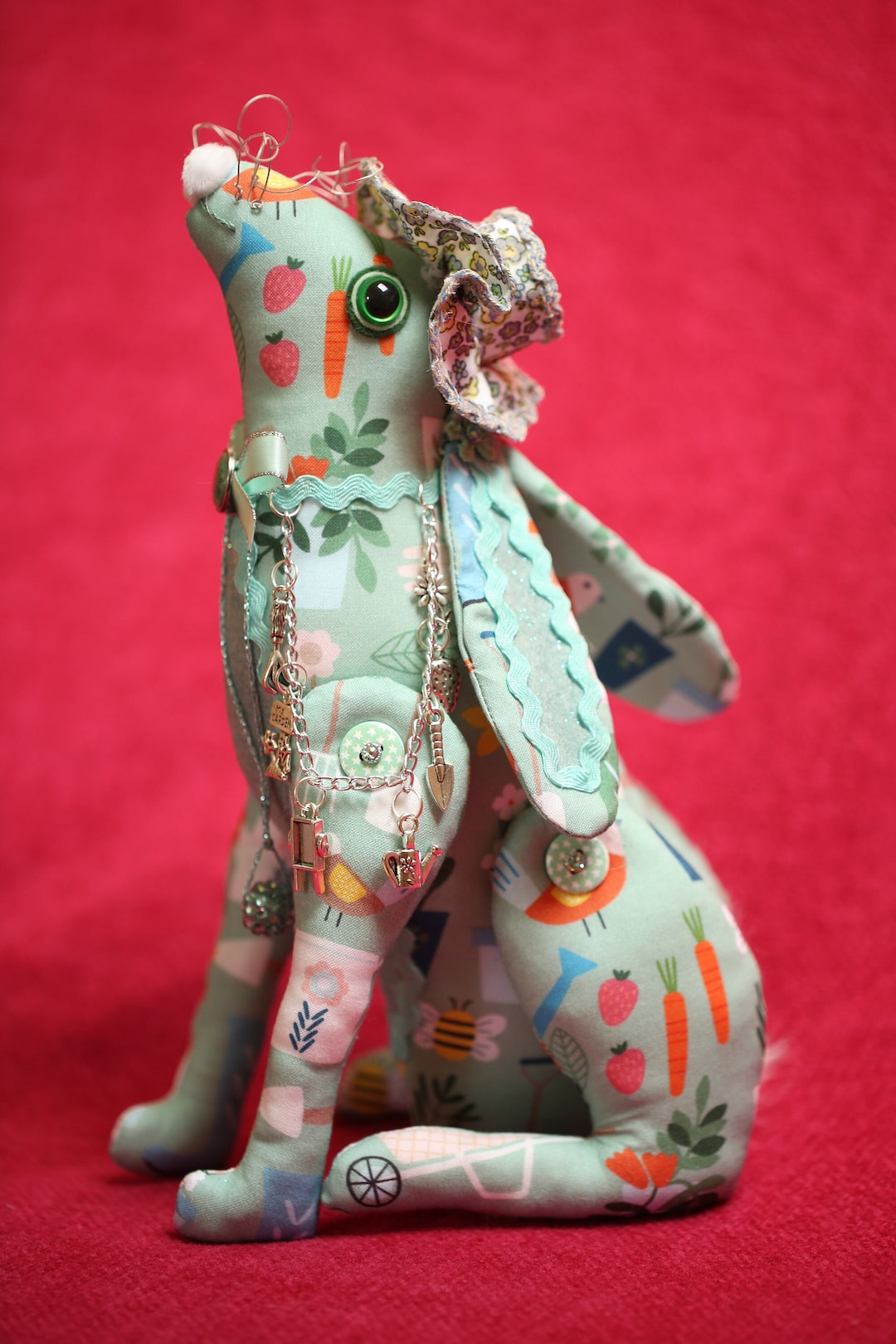 Gardener Moon Hare. Original 'one of a Kind' Gift for Gardening Lovers ...
