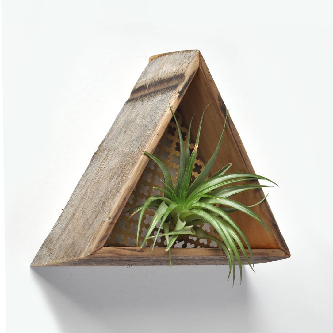 Triangle Planter - Made From Reclaimed Barn Wood - Etsy