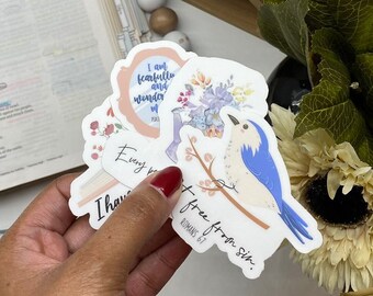 Just Pray Sticker, Bible Sticker Pack, Faith Stickers, Religious Decal ...