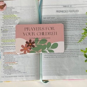 Prayer Cards Bible Verse Cards Prayer for Children Gifts | Etsy