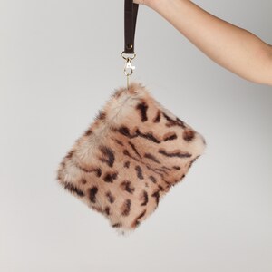 Furry Handbag, Animal Print Bag, Rabbit Leather Bag, Rabbit Hair Bag ...