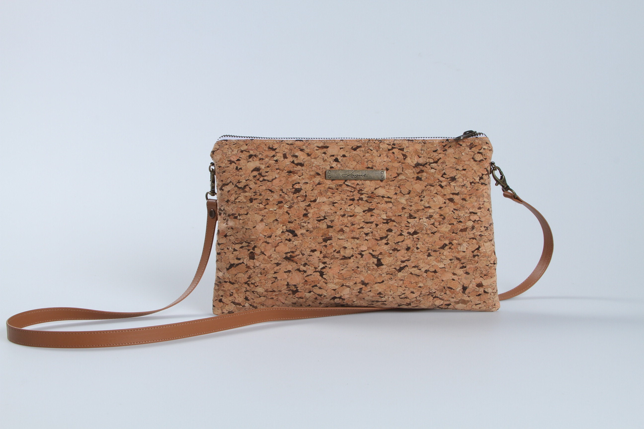 Cork bag handmade cork bag woman cork bag cork clutch bag | Etsy