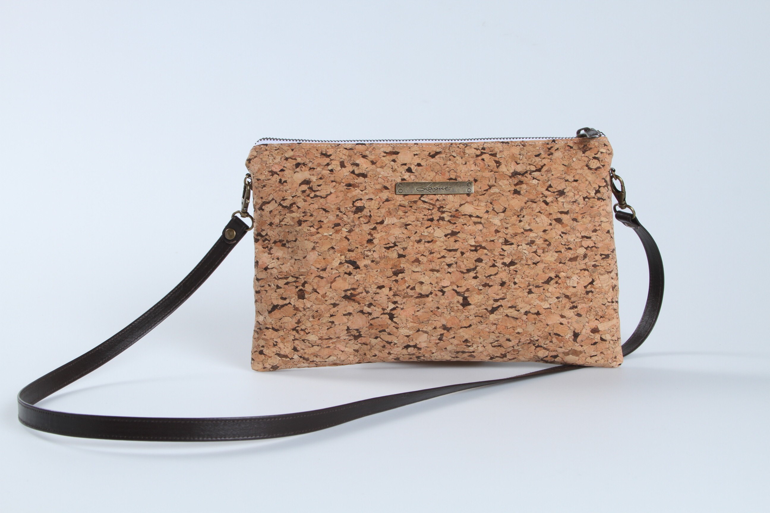 Cork bag handmade cork bag woman cork bag cork clutch bag | Etsy