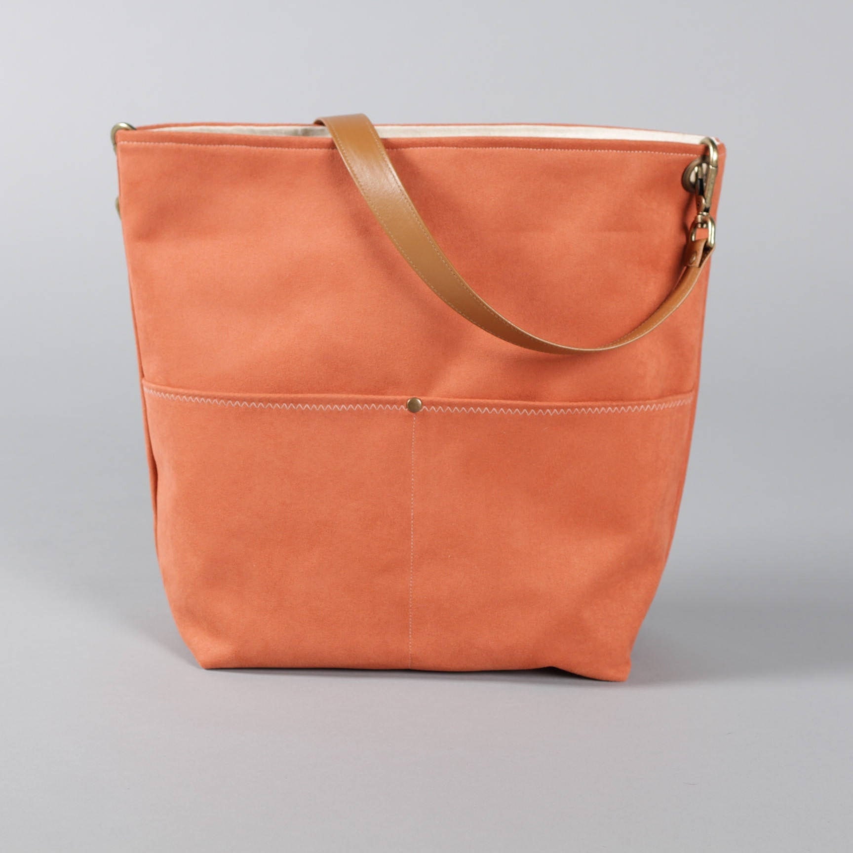 Orange Canvas Tote Bag Bucket Bag Orange Bag Tote Bag - Etsy