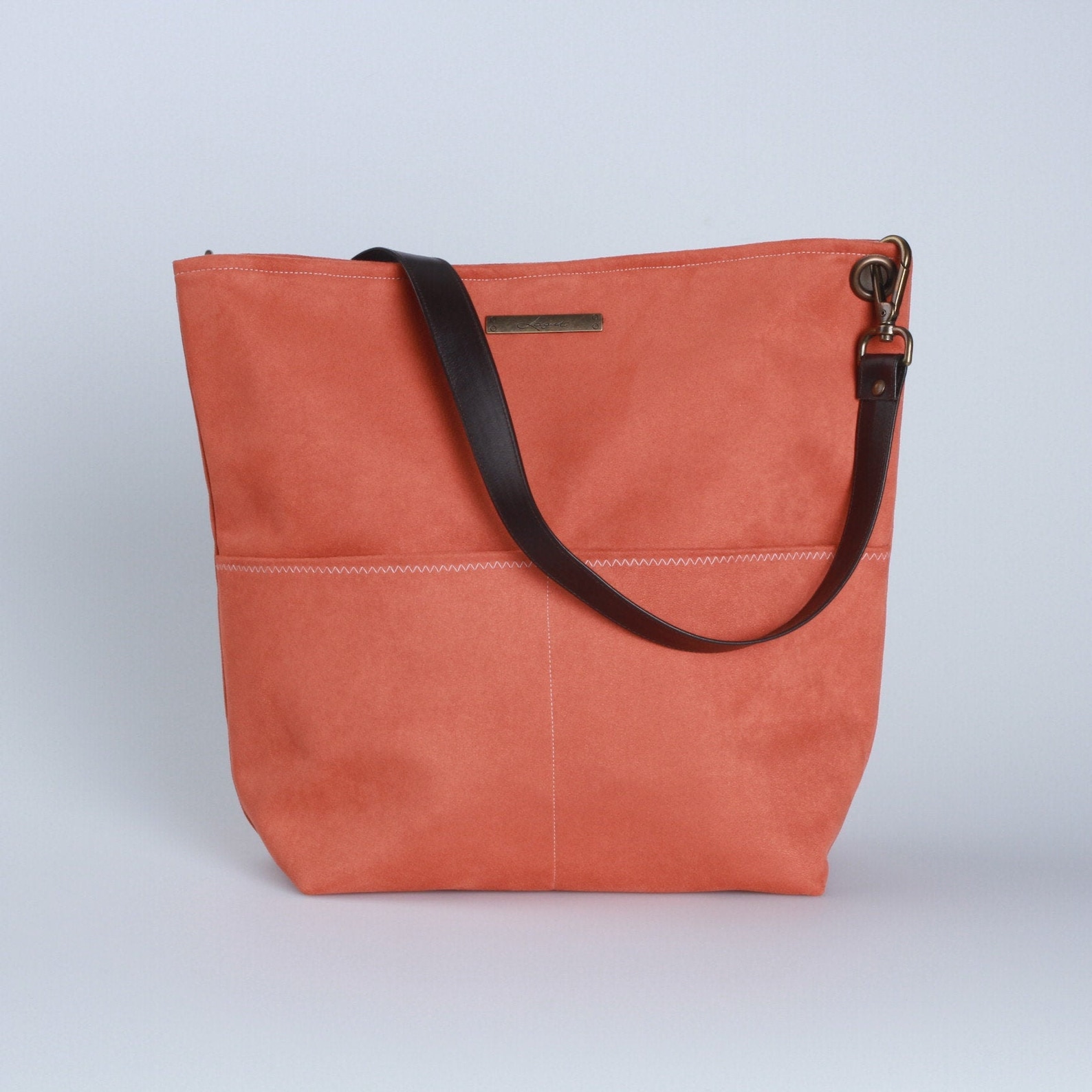 Orange Canvas Tote Bag Bucket Bag Orange Bag Tote Bag - Etsy