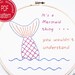 Mermaid Embroidery Hand Embroidery Patterns Embroidery - Etsy