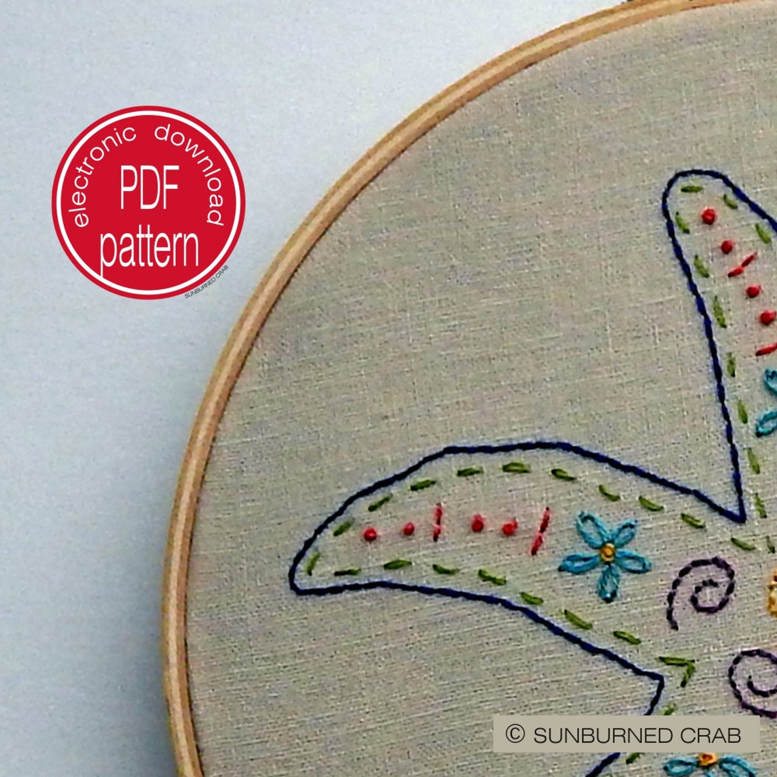 Hand Embroidery Patterns, Embroidery Hoop Art, Embroidery Pattern PDF ...